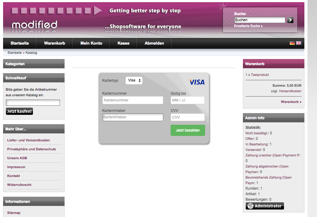 customweb GmbH - modified-shop Open Payment Platform Payment Module