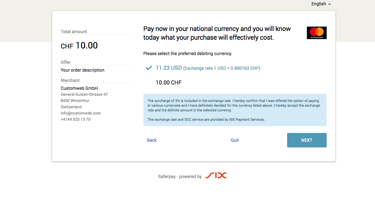 customweb GmbH - WordPress WooCommerce Saferpay Zahlungs-Plugin